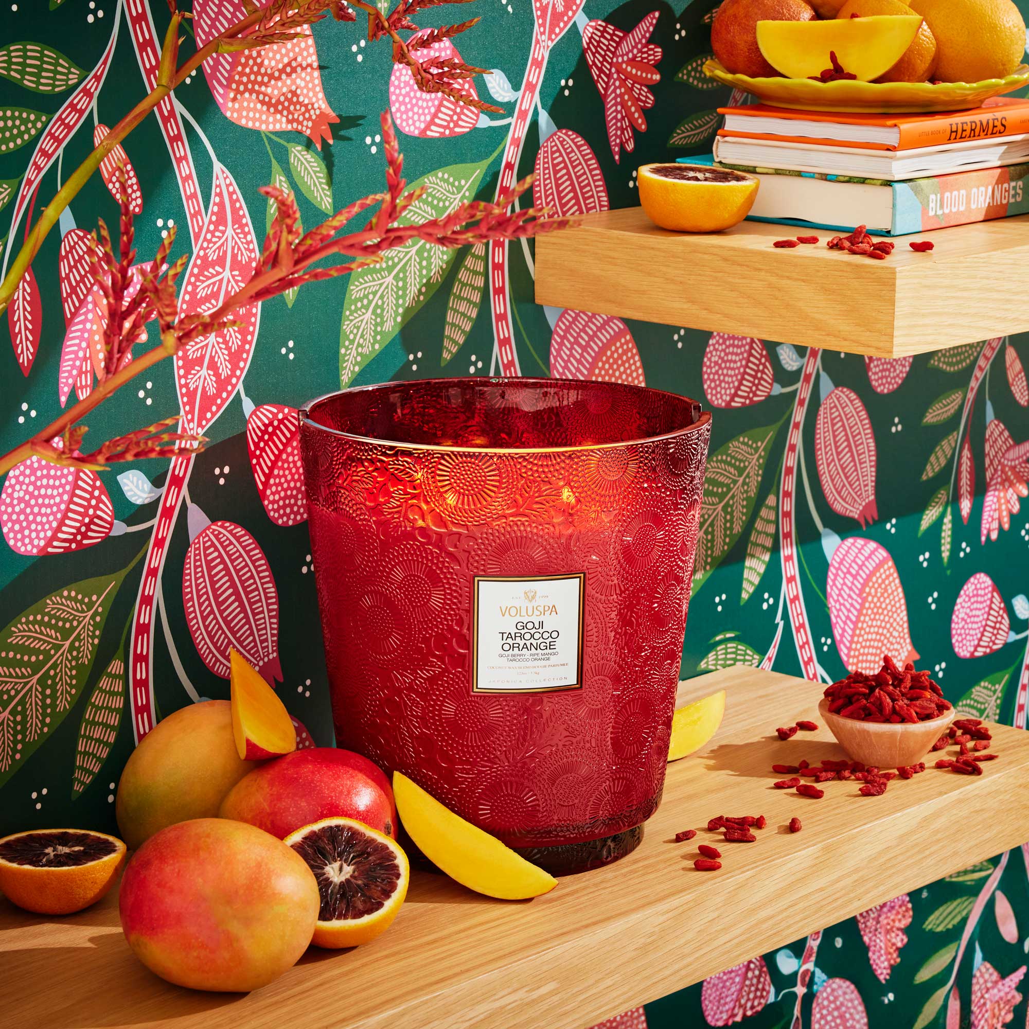 Goji Tarocco Orange | 5 Wick Hearth Candle | VOLUSPA