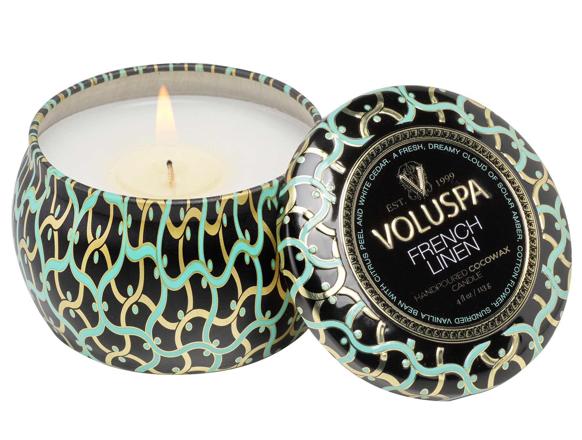 French Linen | Mini Tin Candle | VOLUSPA