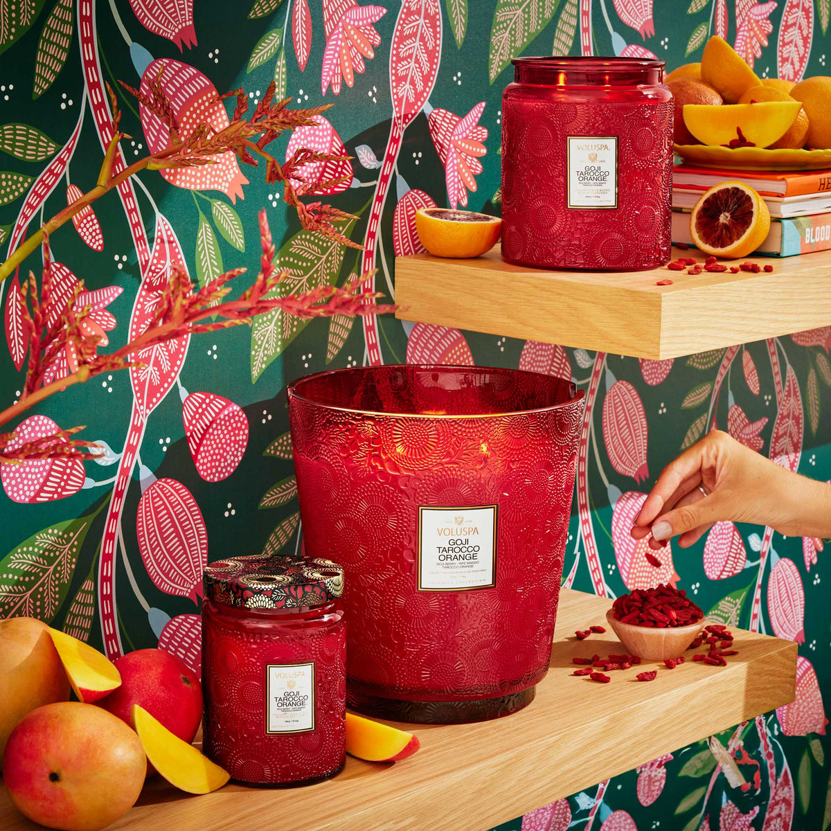 Goji Tarocco Orange | Large Jar Candle | VOLUSPA